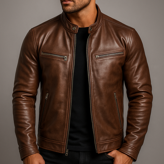 HAWTHORNE VINTAGE LEATHER JACKET – Olyndra London